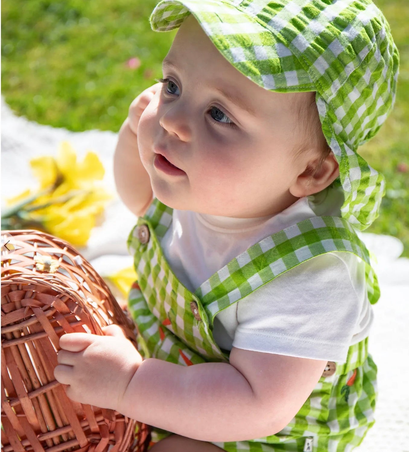 SEERSUCKER LEGIONNAIRES HAT, MACAW GINGHAM – Robinson's Alnwick