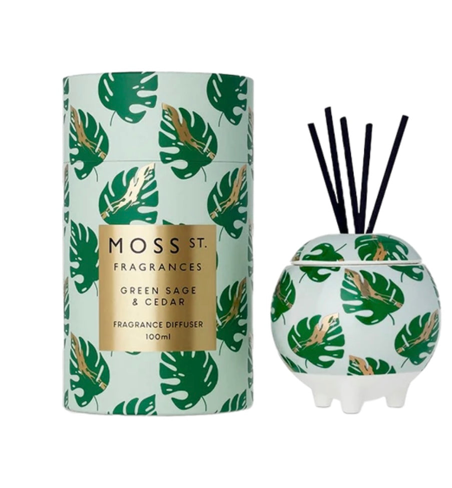 GREEN SAGE & CEDAR REED DIFFUSER – Robinson's Alnwick